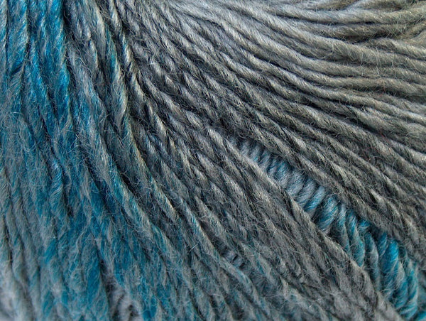 Turquoise Grey Shades Knitting Yarn Fast Shipping Ice Yarns