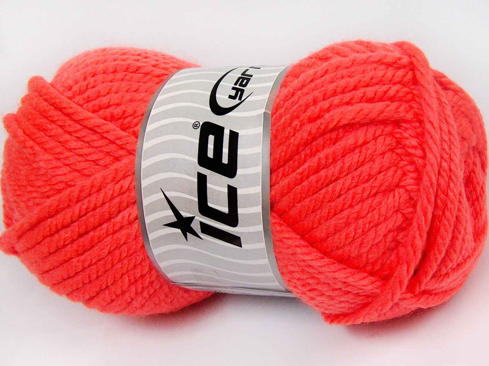Superwash Wool Jumbo Neon Orange Wool Knitting Yarn Fast ...