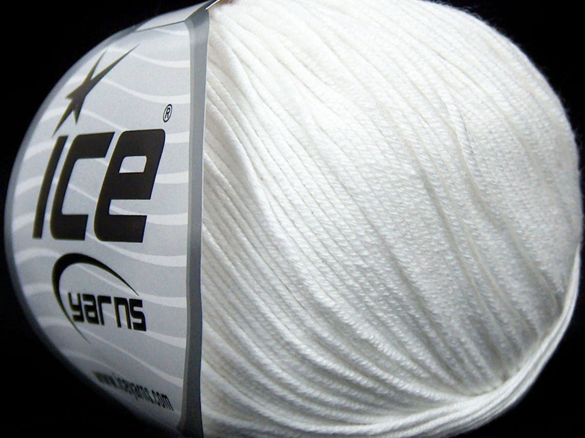 Adel Dark Cream Cotton Knitting Yarn Fast Shipping Ice Yarns