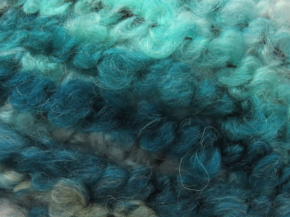 Turquoise Shades Cream Shades Wool Knitting Yarn Fast Shi...