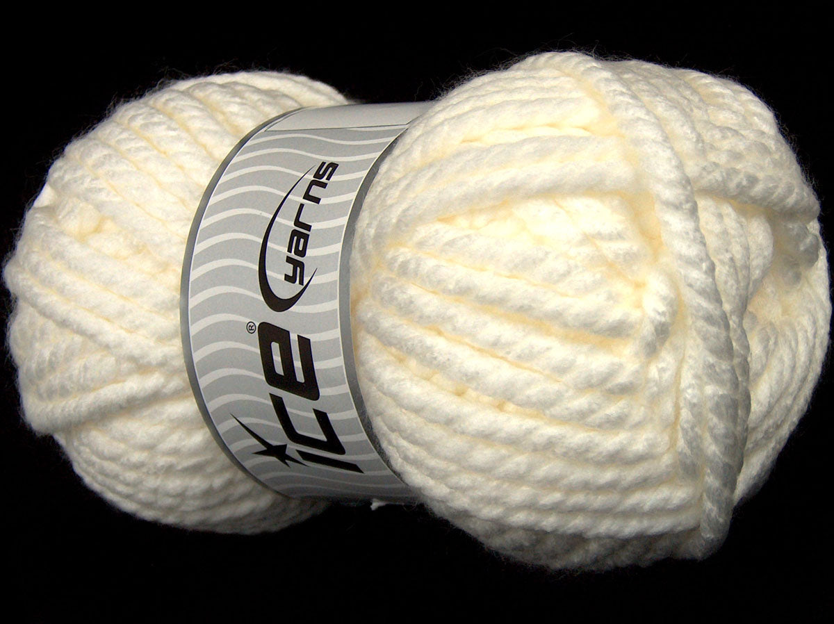 Lakewood White Bulky Knitting Yarn Fast Shipping Ice Yarns