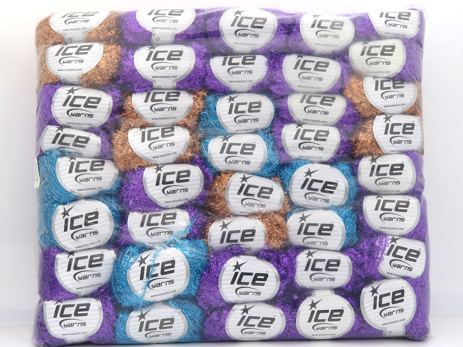 Mixed Lot Multicolor Metallic Glitz Yarns fnt2-84474 – Ice Yarns